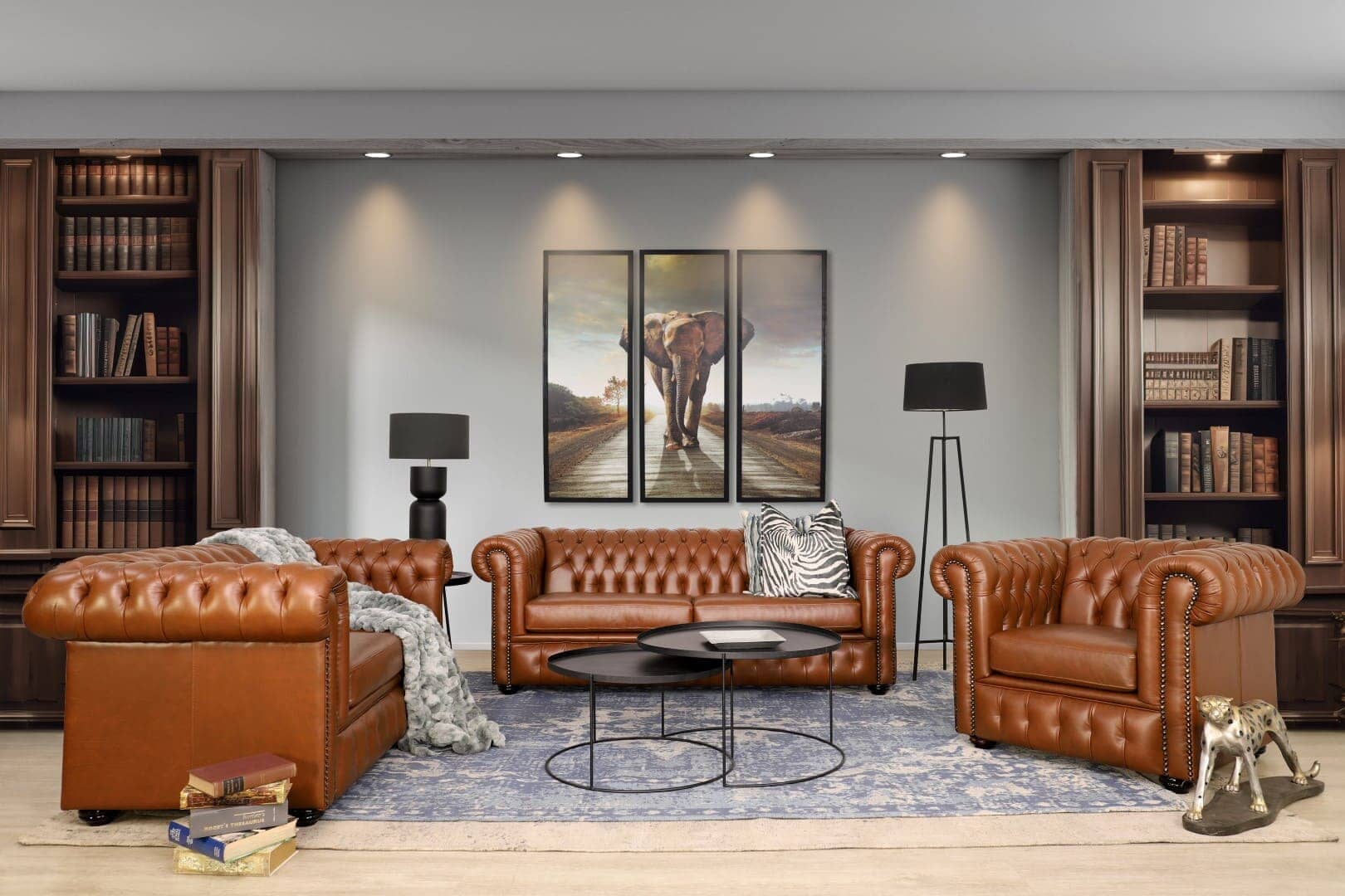Leather lounge suites store